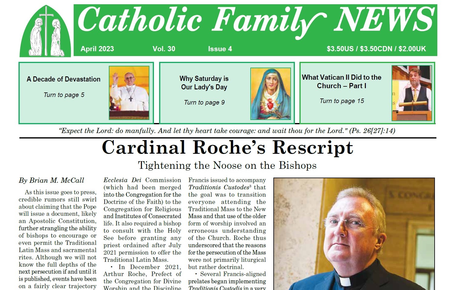 APRIL 2023 EDITION: Take Courage and Wait for the Lord - Catholic ...